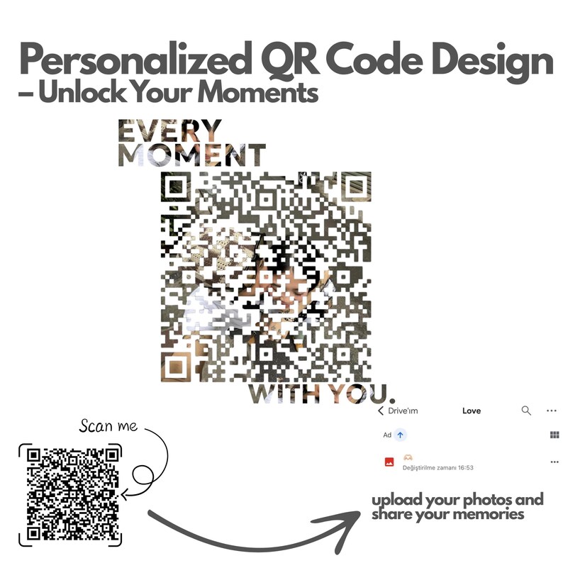 Personalized QR Code Gift: Hidden Photo, Video, or Message (digital ...
