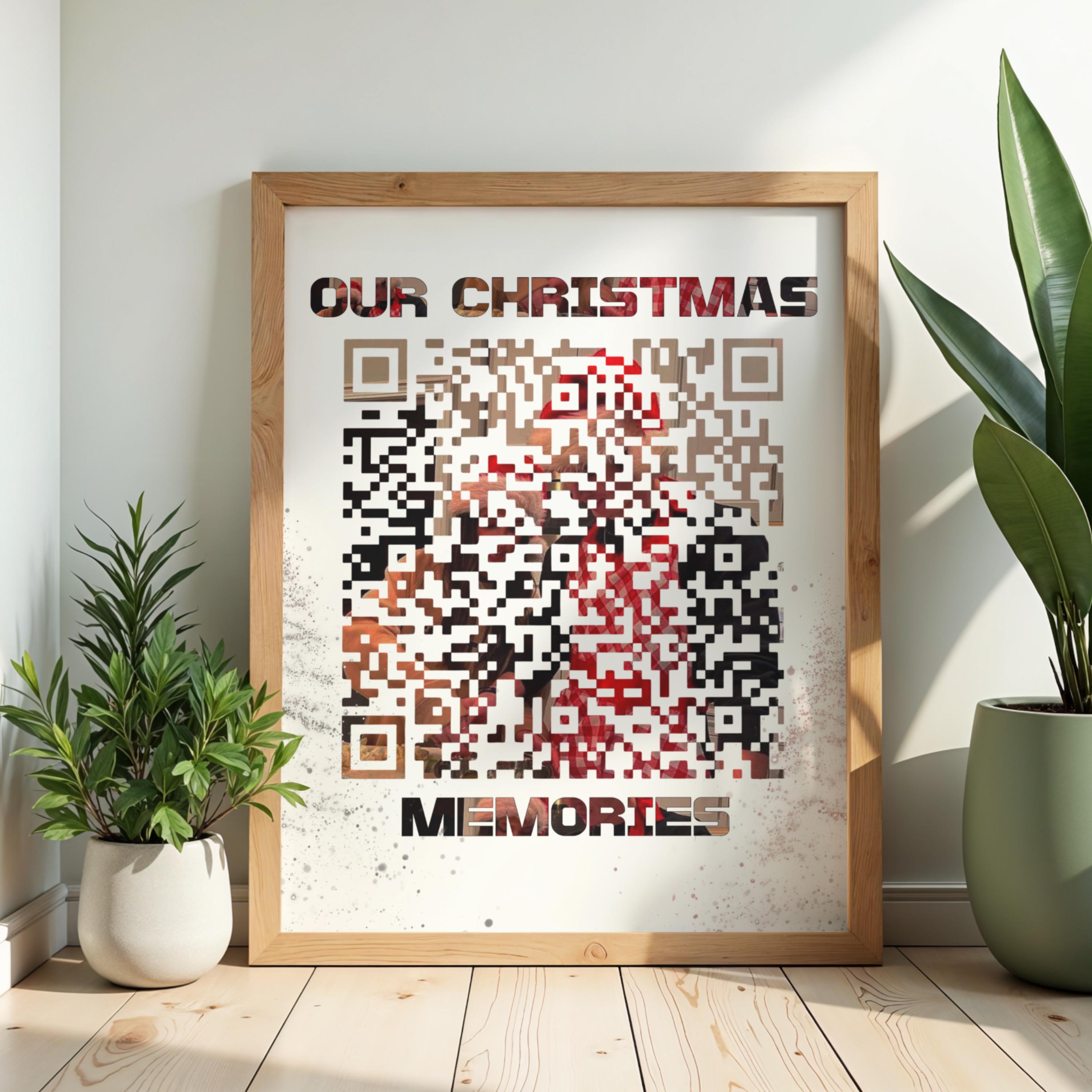 Personalized Christmas QR Code Gift • Hidden Photo Reveal (digital ...