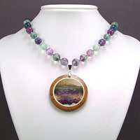 Multicolor Picasso Jasper Intarsia Necklace N596 - Etsy