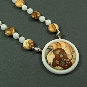 African Queen Jasper Intarsia Necklace N303 - Etsy