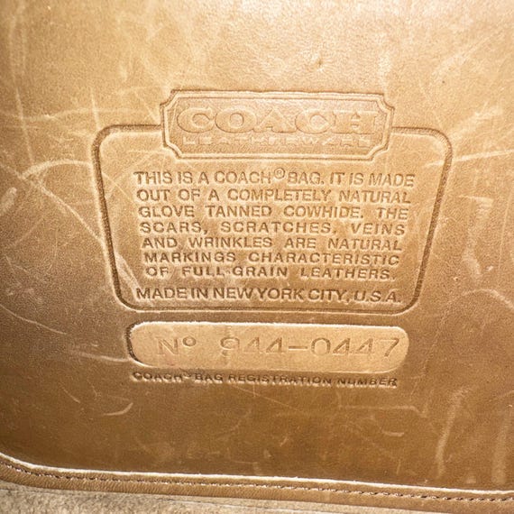 1970s Coach Slim Satchel Putty Leather Coach Portfoli… - Gem