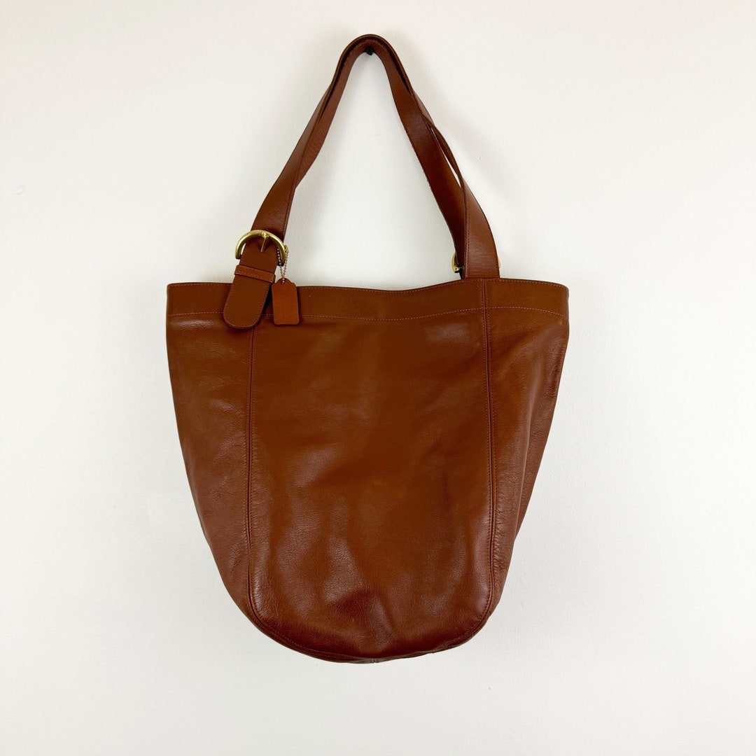 1990s Coach XL Soho Bag Coach Leather Tote British Tan XL Coach Bag ...