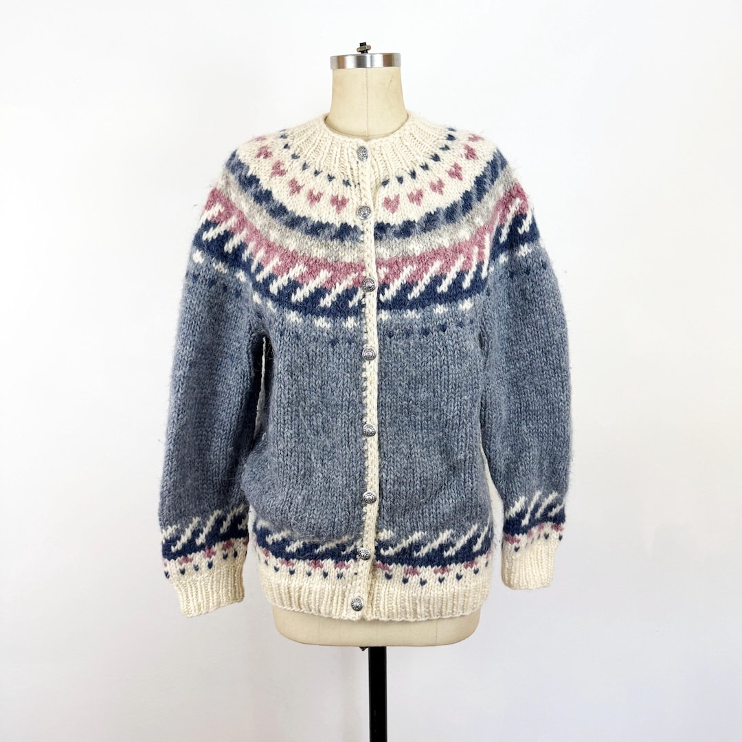 1970s Hilda Traditional Icelandic Wool Sweater Hilda Lopapeysa Fair ...