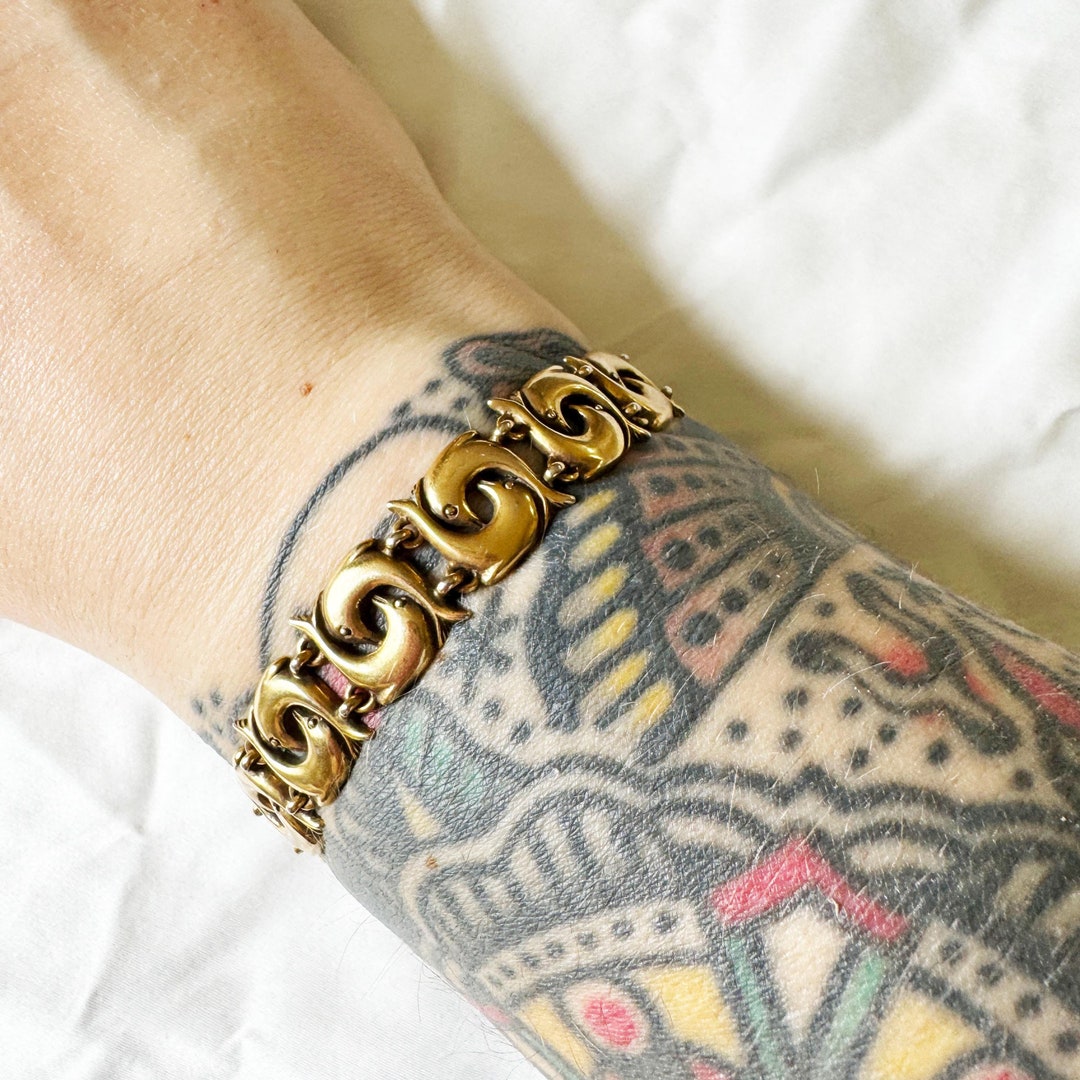 1980s MMA Bracelet Metropolitan Museum Pisces Fish Bracelet Dancing ...