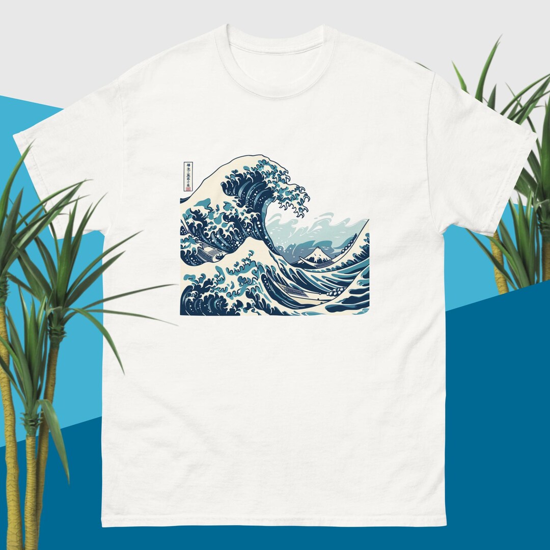Aggressive Wave Shirt – Japanese Kanagawa Style Tee - Etsy