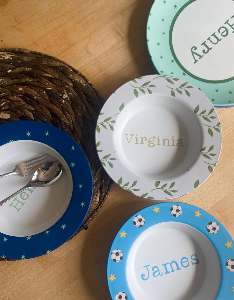 Personalized Baseball Kids Bowl: Unbreakable Polymer Dinnerware - Etsy