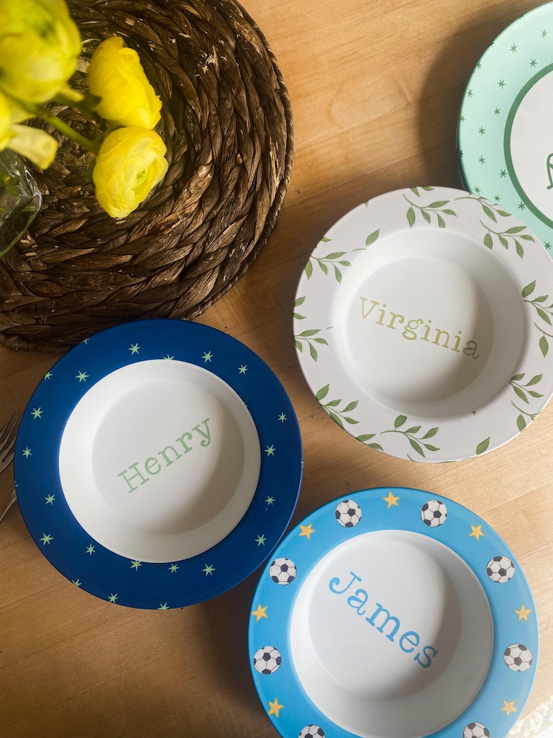 Personalized Baseball Kids Bowl: Unbreakable Polymer Dinnerware - Etsy