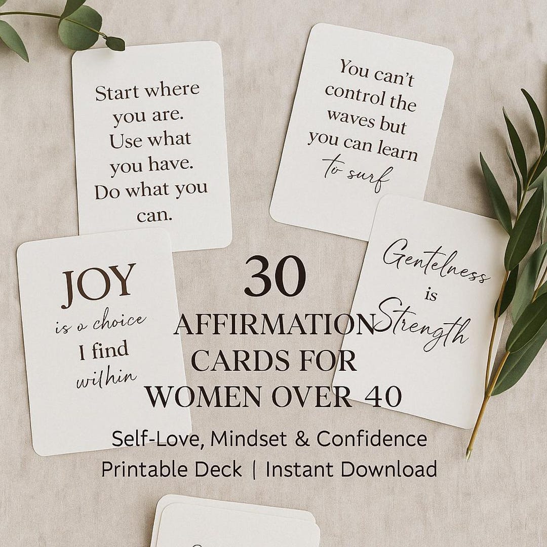 30 Affirmation Cards for Women Over 40 | Self-love, Mindset ...