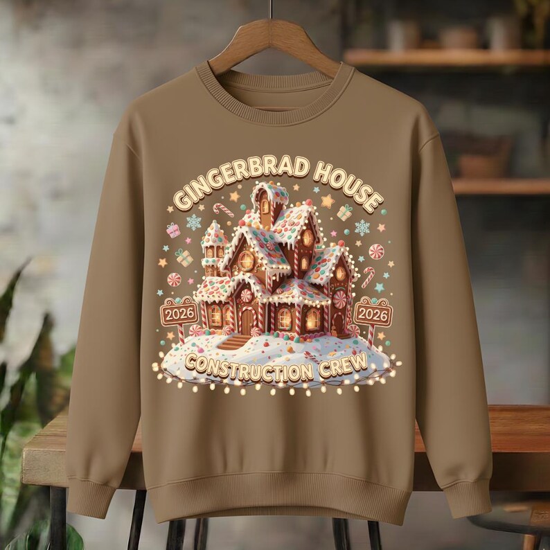 Gingerbread House Construction Crew PNG | Funny Christmas Baking ...
