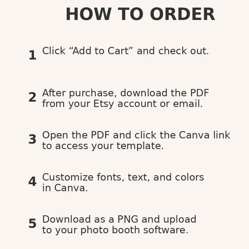 Minimalist Photo Booth Template 2x6, Editable Canva Design, Wedding ...