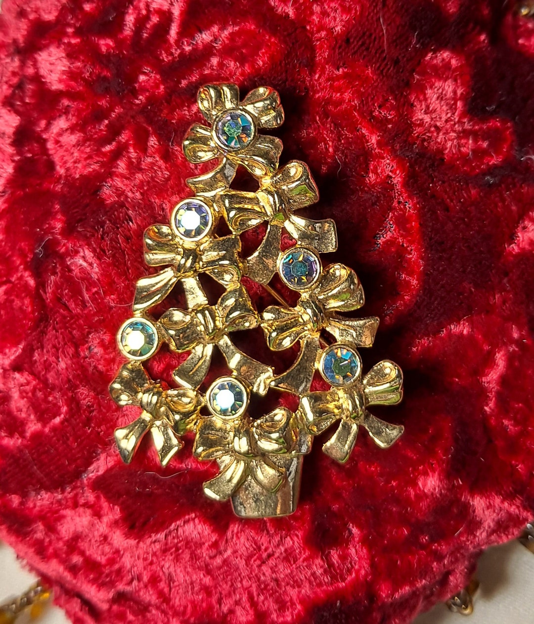 1992 Avon Christmas Tree Pin/brooch - Etsy