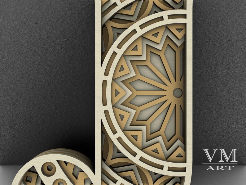 Layered Letter J, Layered Letters SVG, Multilayer Letters, Laser Cut ...