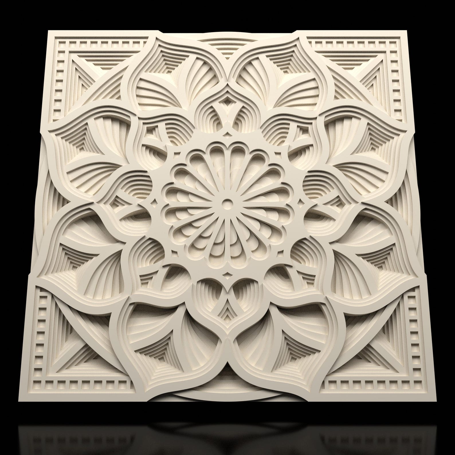 Bundle 3D Wall Panels STL Files for CNC Router and 3D Printing, CNC ...