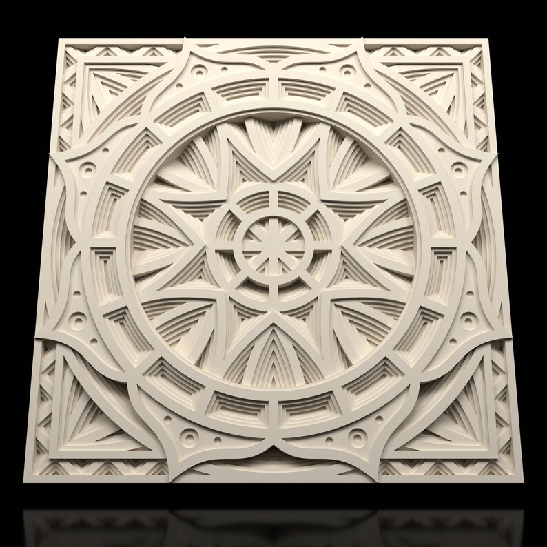 3D Wall Panel STL File for CNC Router and 3D Printing, CNC File for ...