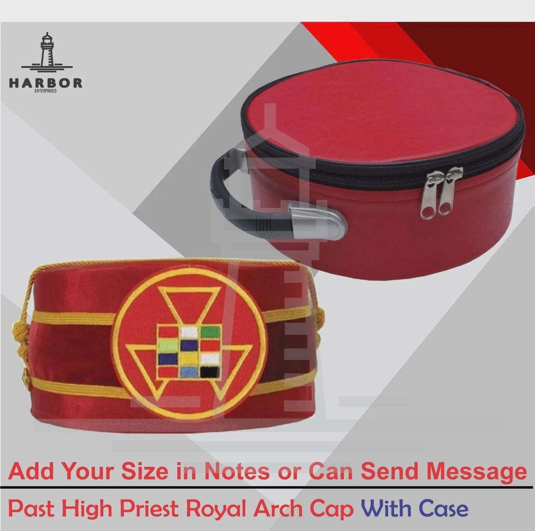 Past High Priest Crown Cap – Royal Arch Chapter Masonic Regalia With ...