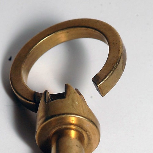 Rare Old Brass Skeleton Key Ring 1940's Antique KEY FOB - Etsy