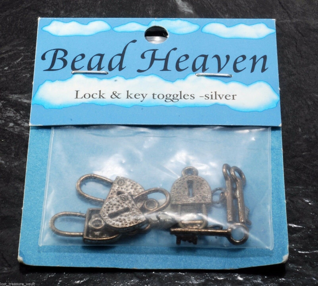 Bead Heaven Lock and Key Toggle Clasps Halcraft USA Inc. 4 Toggles ...