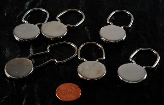 6 Vintage Silver Tone Metal JESUS FISH Key Chains Re… - Gem