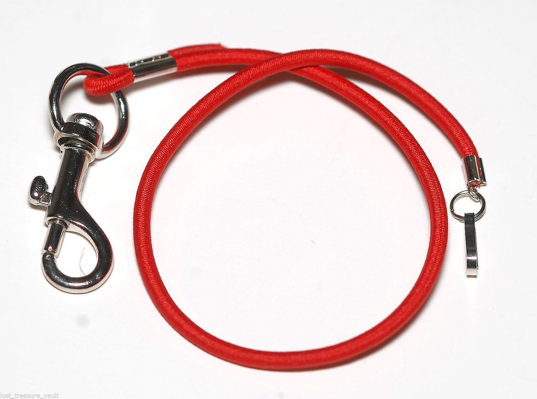 Stretchy Bungee Cord Id Badge Card Holder Light Weight Clasp Red - Etsy