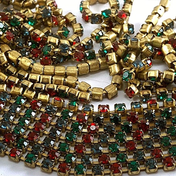 Rhinestone Cup Chain - Etsy
