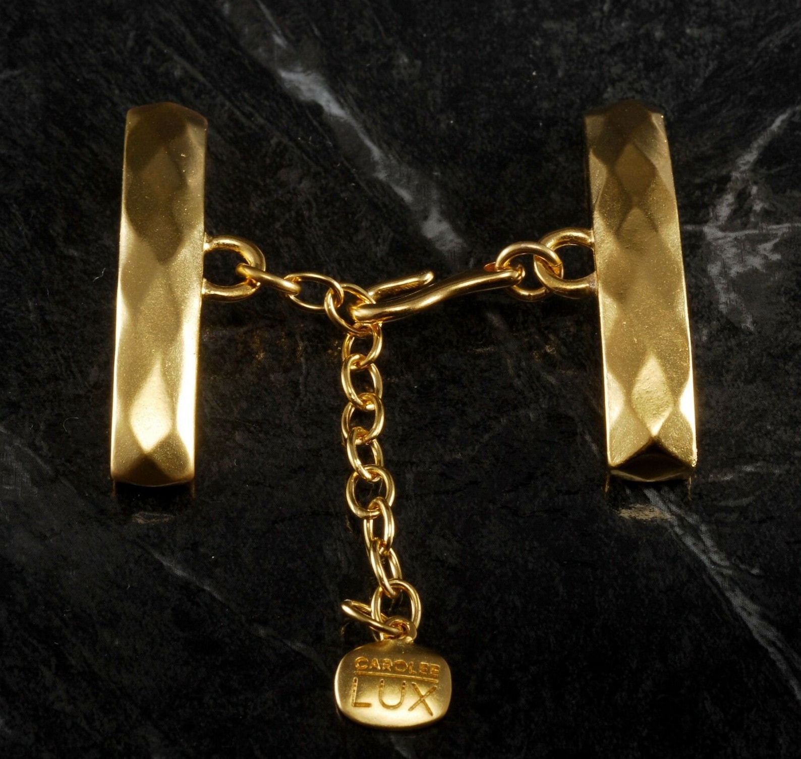 Vintage Jewelry Clasp 6 Strand Carolee Lux Clasp Gold Plated Hammered ...