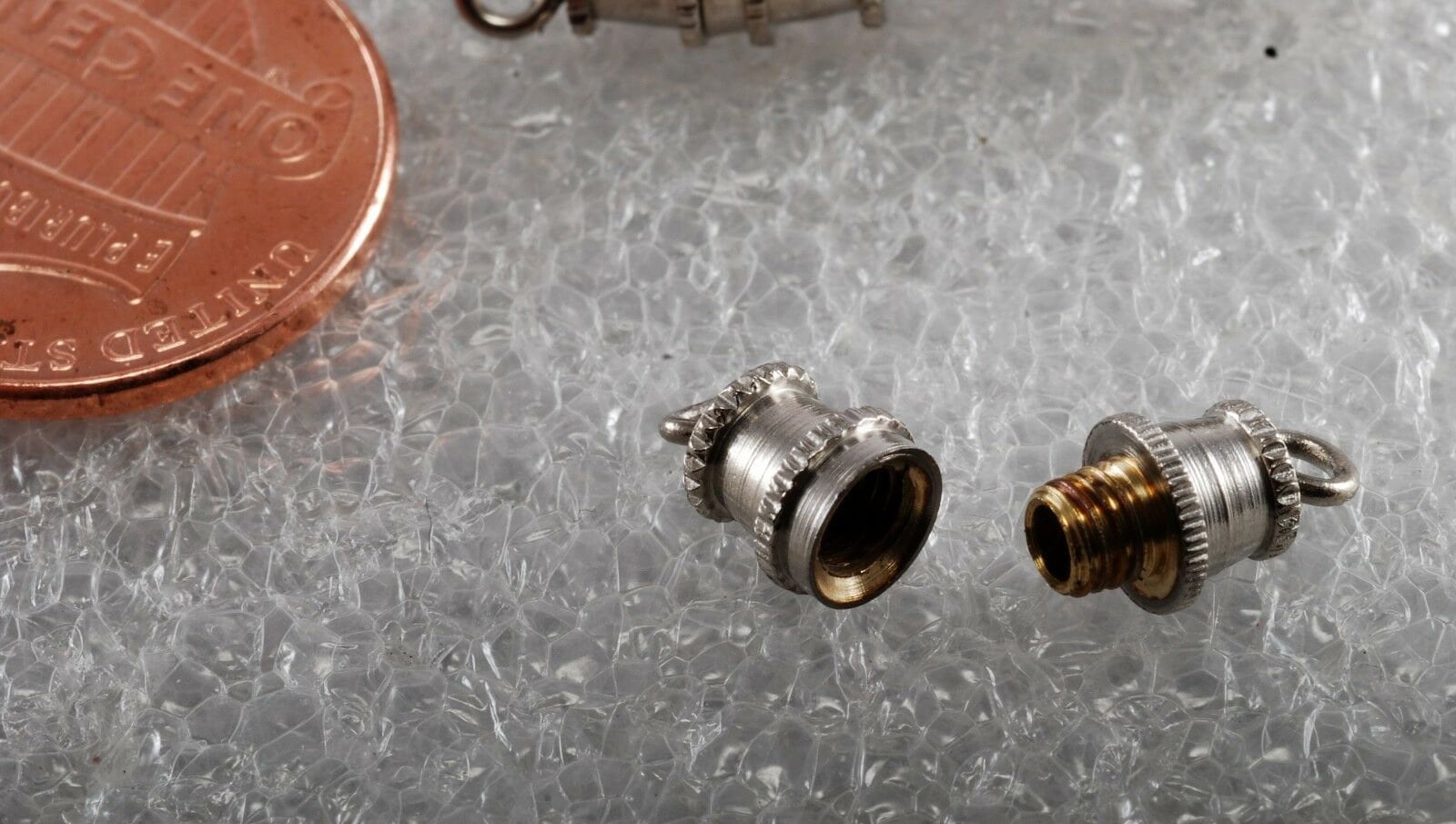 Vintage Barrel Clasp Screw Silver Plated Metal Set of 6 DIY Jewelry ...