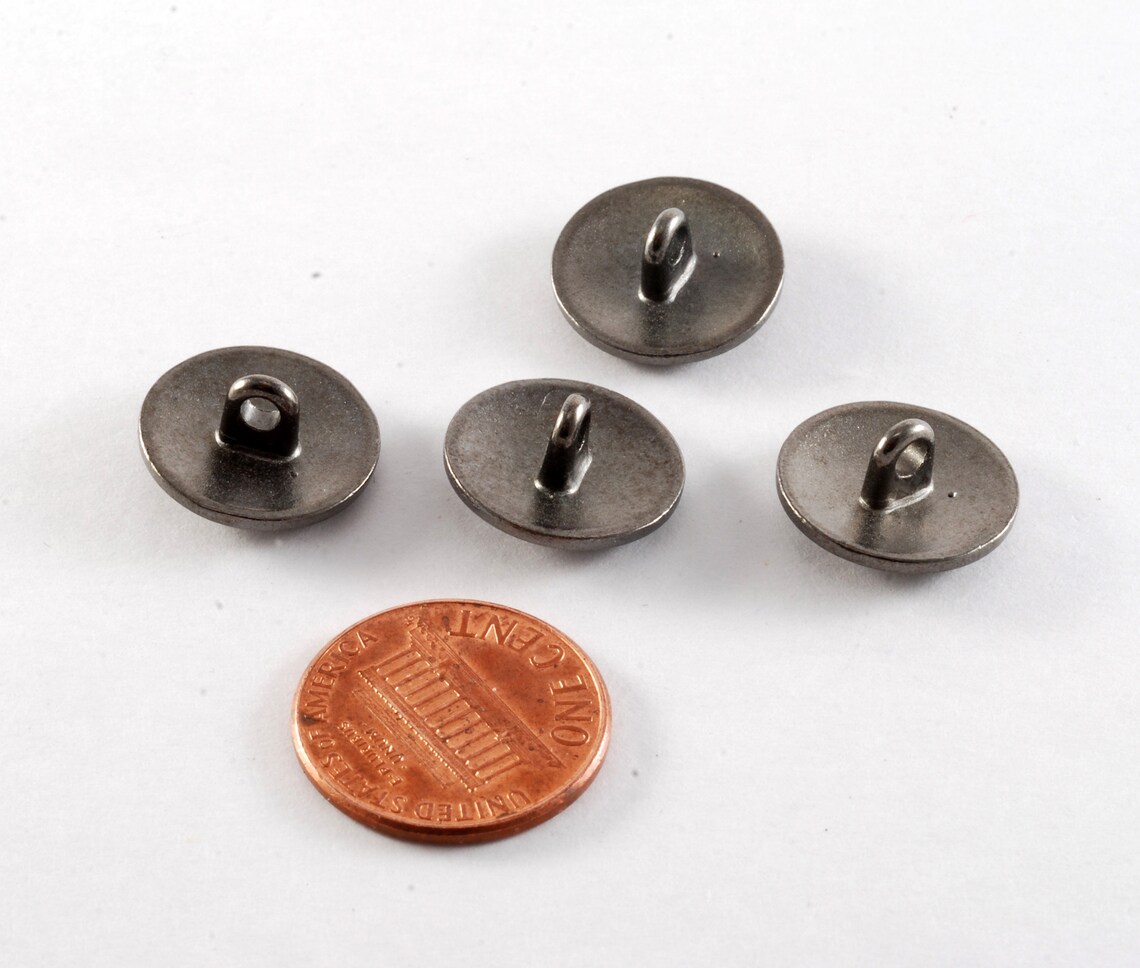 Ensemble de 4 boutons de couture décoratifs Silver Tone DIY Réutilise ...