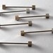 Lot of 6 Vintage Silver Plated Brass Square End Collar Bars - Etsy