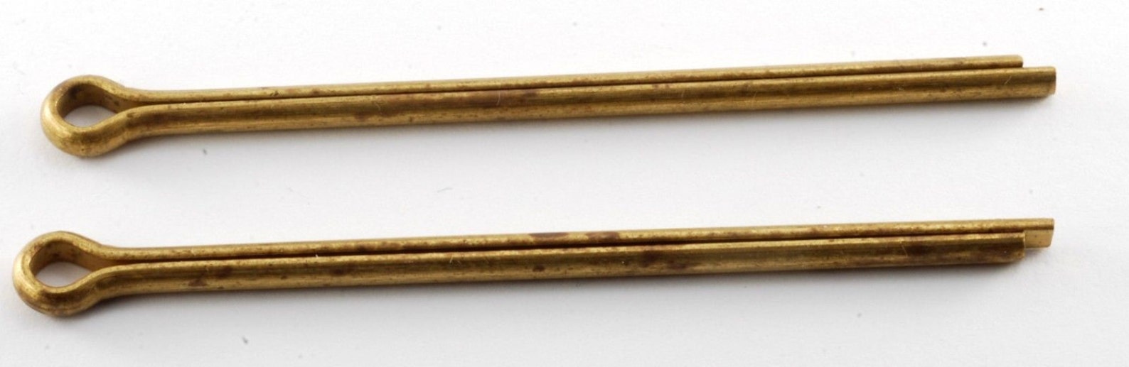 Vintage Antique Solid Brass Extra Long Cotter Pins Lot of 2 New Old ...