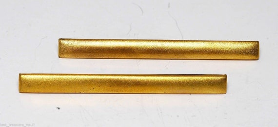 Vintage Bar Pin Collar Shoulder Old Gold Tone Metal Bar Pin | Etsy