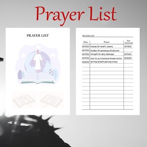 Printable Prayer List Tracker | Digital Prayer Journal | Track Prayers ...