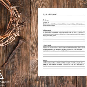 Printable SOAP Bible Study Template | Digital Bible Journal | Scripture ...