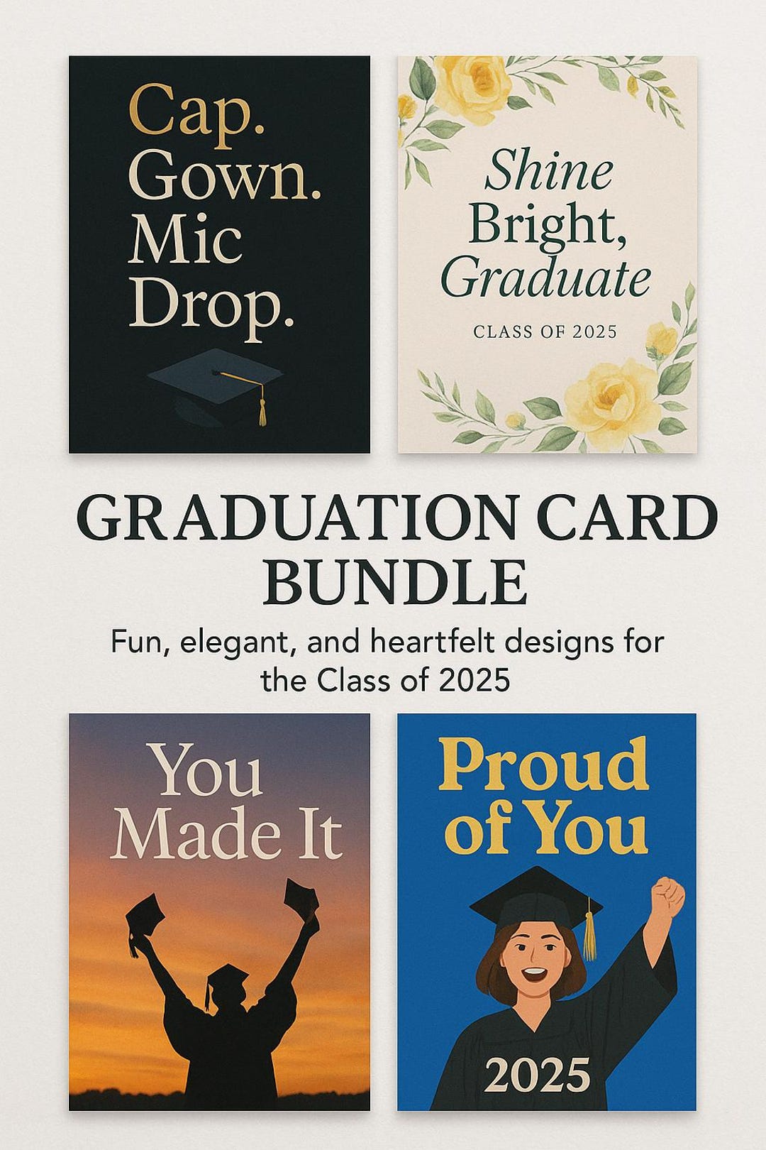 Graduation Card Pack - Etsy