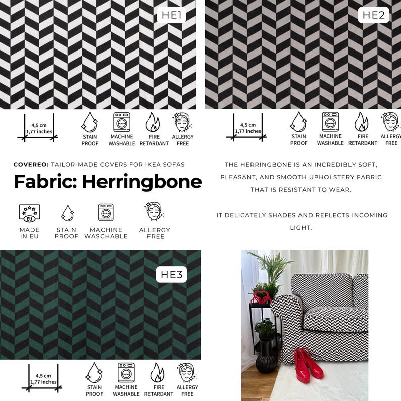 Fabric Samples – Color Swatches for IKEA Sofa Slipcovers - Etsy