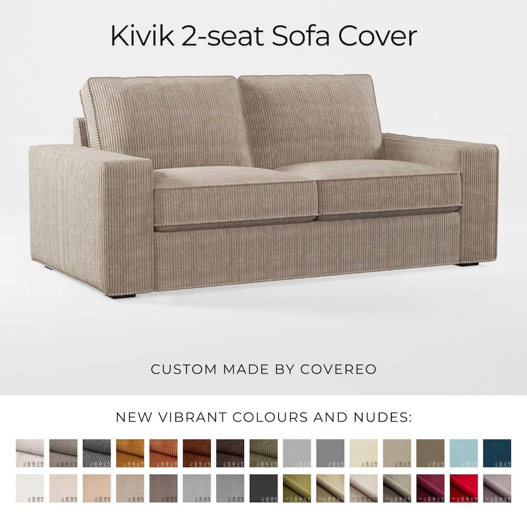 Kivik 2-seat Sofa Cover, IKEA Kivik Two Seat Sofa Slipcover, Kivik ...