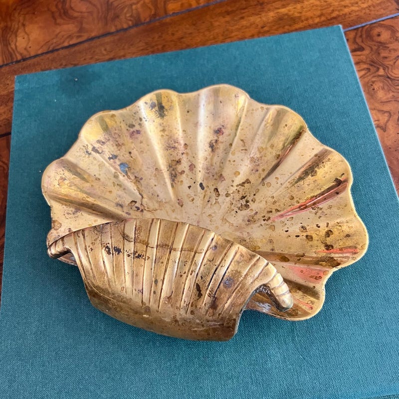 Brass Shell Dish - Etsy
