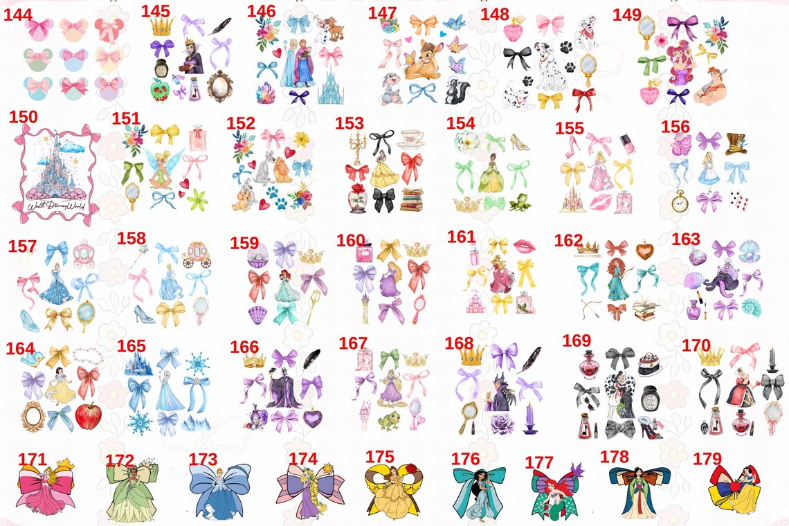 Minnie Mickey Locket DTF Transfer, Cute Locket Bow Dtf, Daisy and ...