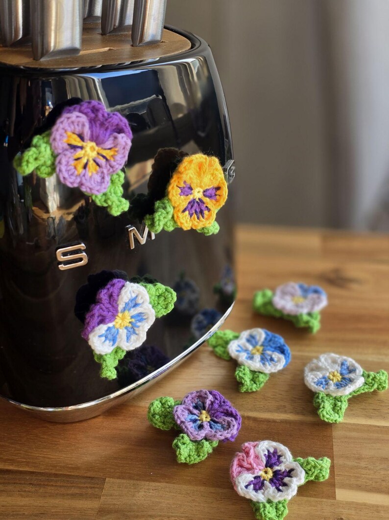 Crochet Pansy Flower Pattern – Instant Download PDF (EN) (US Terms ...