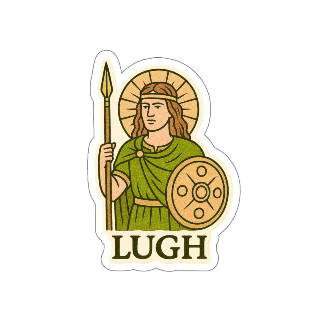 Irish God Die-cut Stickers - Lugh Design for Journal, Laptop, Car ...