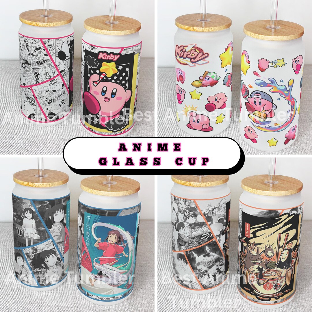 Best Anime Coffee Cup, Best Anime Libbey Glass Cup 16oz Anime, Anime ...