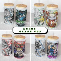 Glass Can Cup Drinking Glass Anime Cup Anime Lover Glass Cups Glasses ...