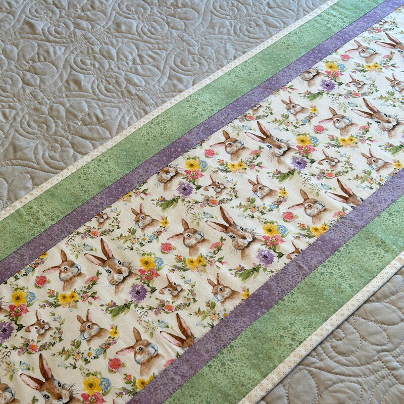 Quilted Easter Table Runner - Etsy