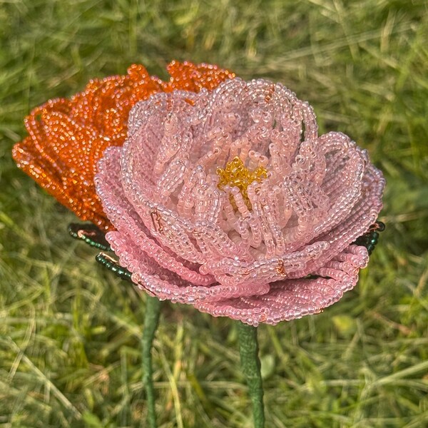 French Beaded Flower - Etsy