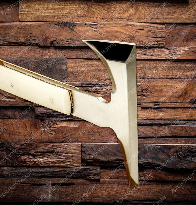 Handmade D2 Steel Tomahawk Axe: Ergonomic Resin Handle, Leather Sheath ...