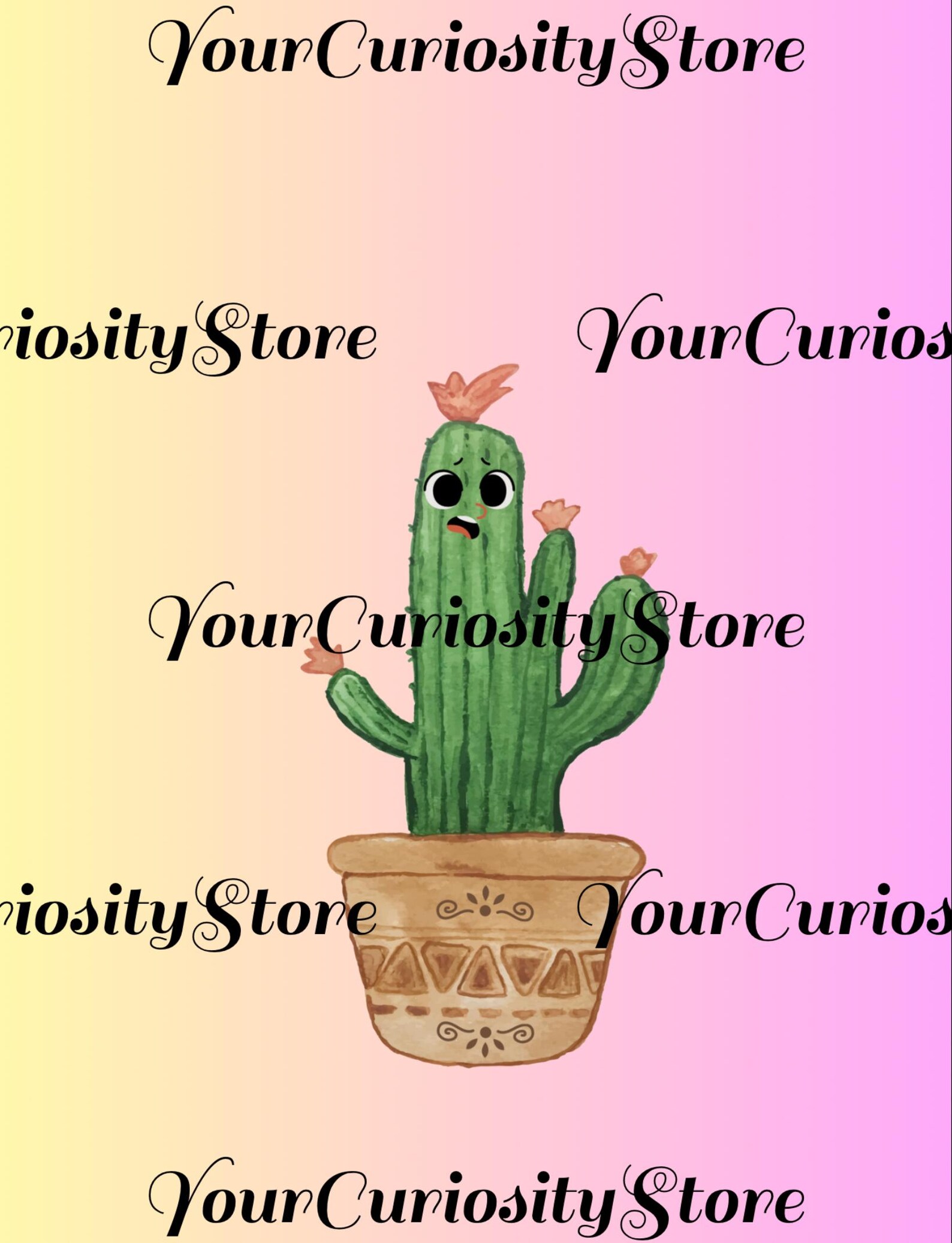 Cactus Sticker Set – Aesthetic Plant Digital Stickers for Planners ...