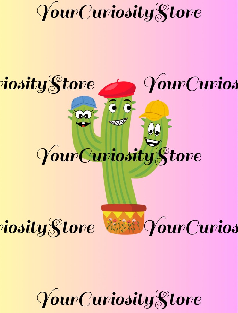 Cactus Sticker Set – Aesthetic Plant Digital Stickers for Planners ...