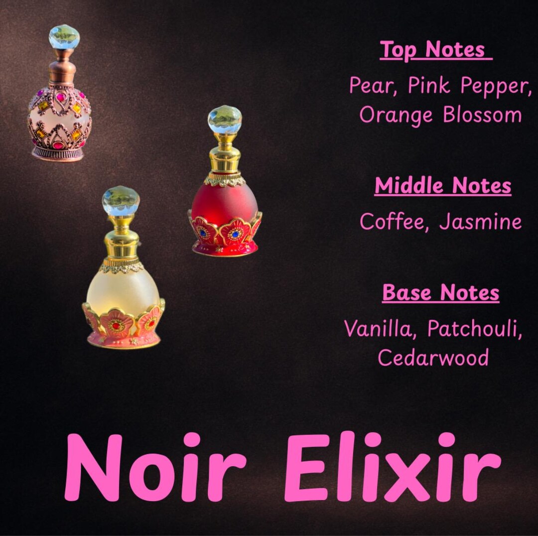 Noir Elixir Perfume Oil | Feminine Women’s Scent in Bottle of Your ...