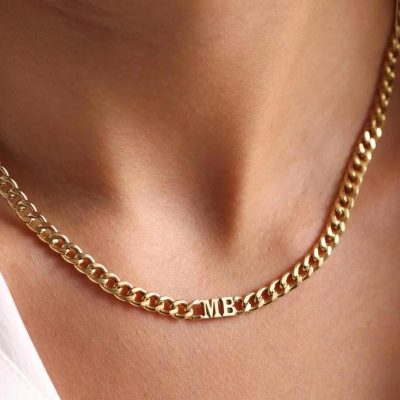 Men Personalized Cuban Name Necklace - Etsy