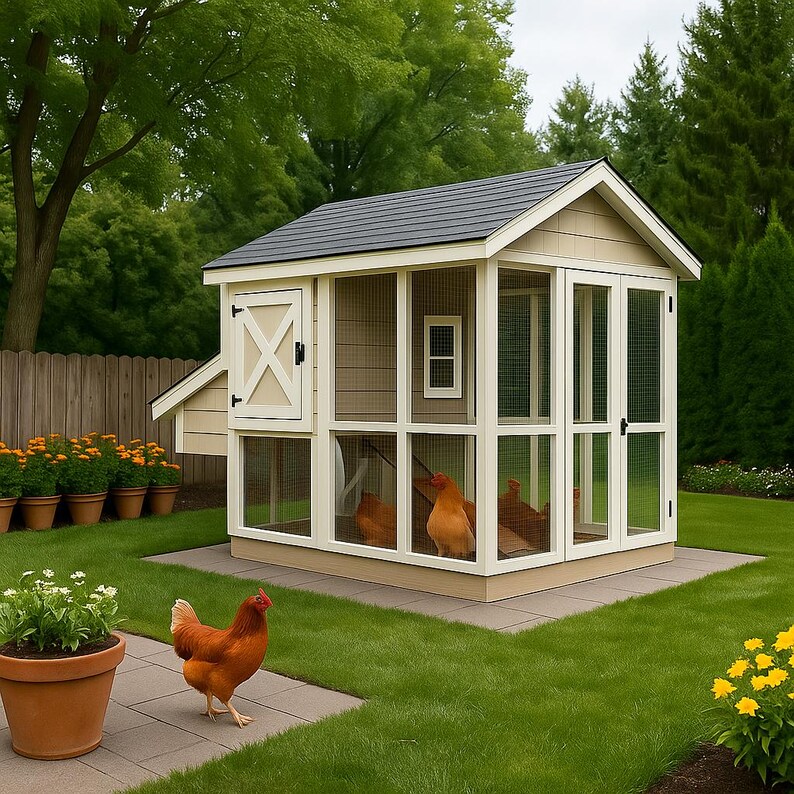 Chicken Coop Plan | DIY Chicken Coop | Easy Backyard Chicken Coop ...