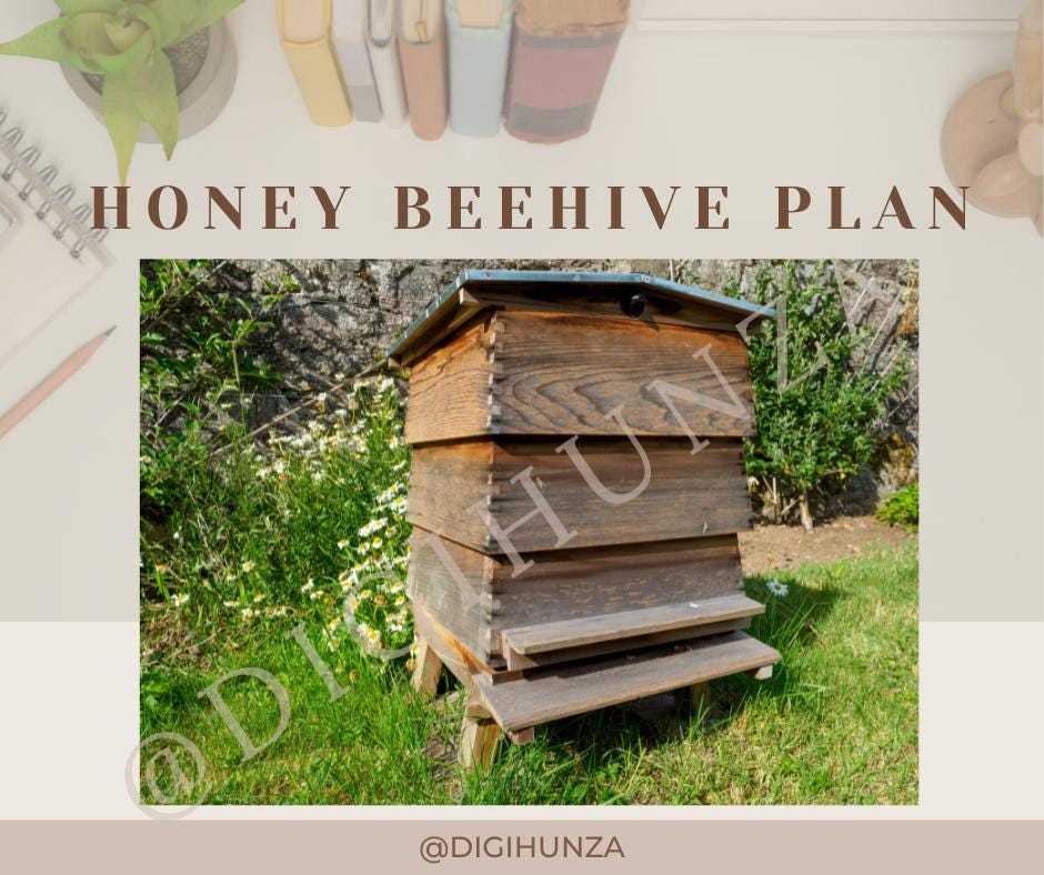 DIY Honey Beehive Plan: Langstroth & Flow Hive Compatible (PDF Guide ...